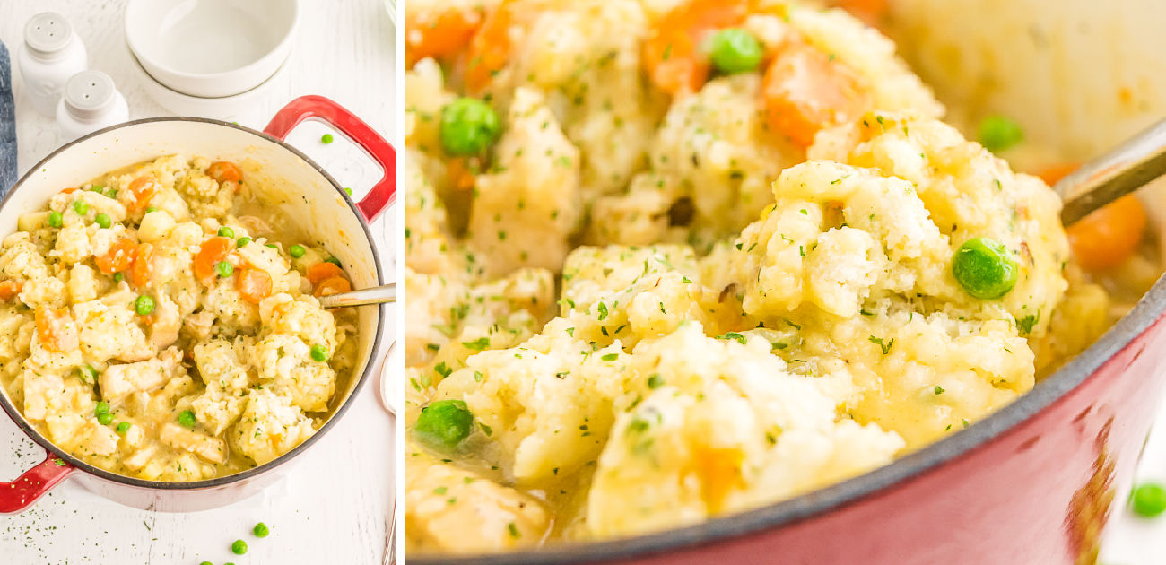One Pot Chicken & Dumplings (Easy 30 Min Recipe) » Persnickety Plates