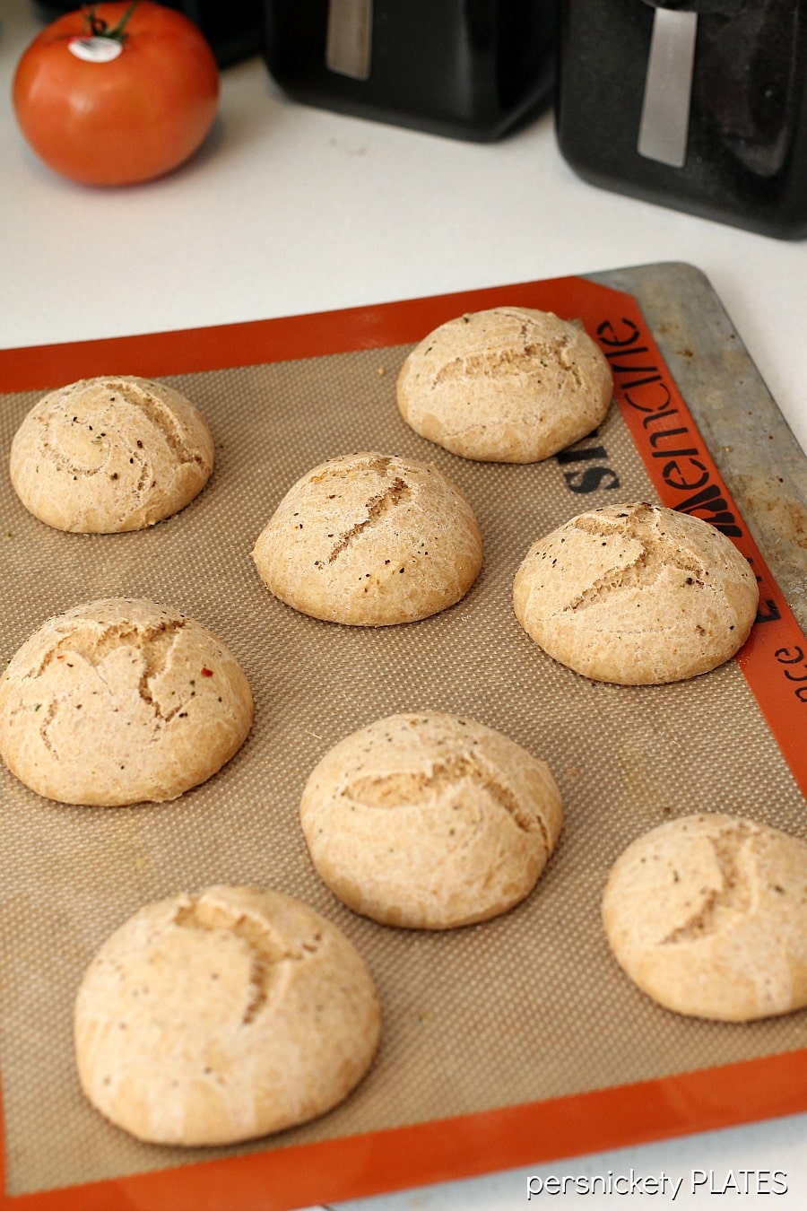 Quick & Easy Wheat Rolls with Garlic Herb Butter