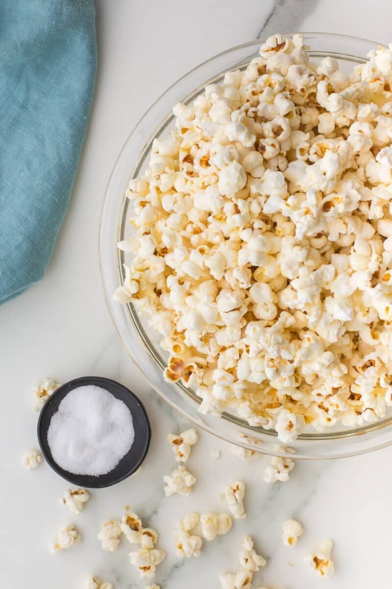Coconut Oil Popcorn - just two ingredients!
