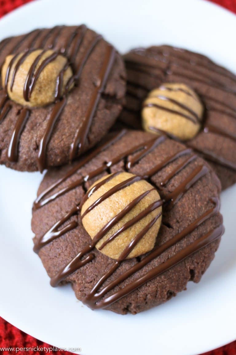 Chocolate Peanut Butter Buckeye Cookies