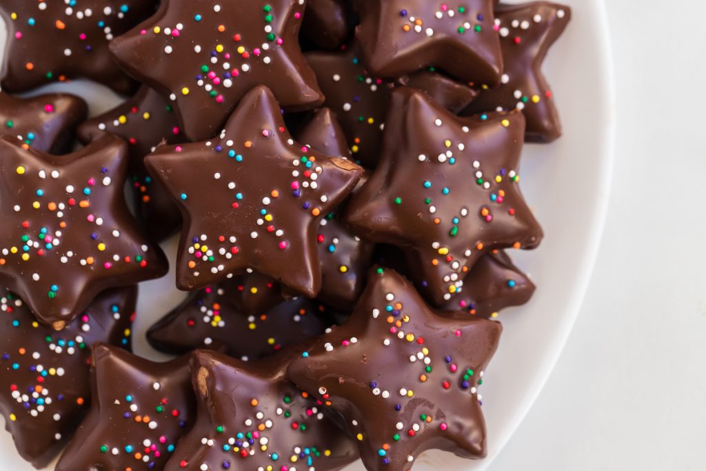 Dark Chocolate Stars - Shortbread Cookie Recipe