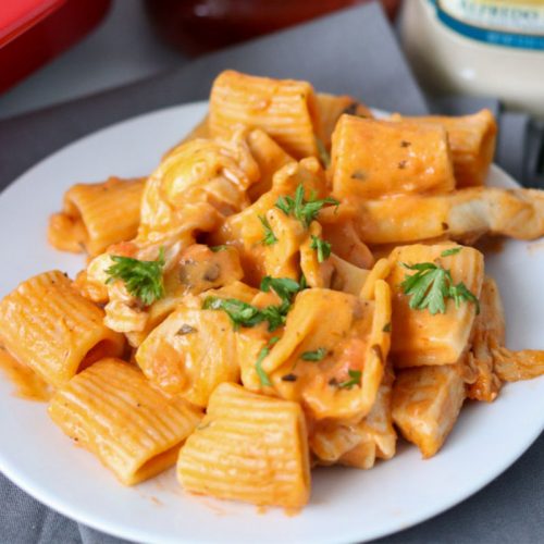 Rosa Chicken Pasta Bake