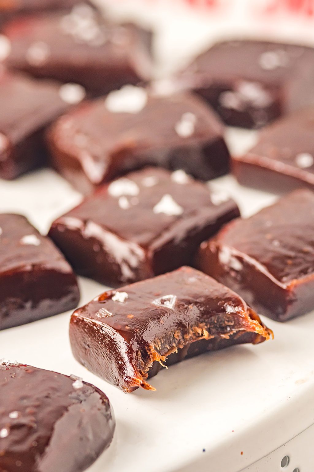 Soft & Chewy Chocolate Espresso Caramels (heavy cream recipe)