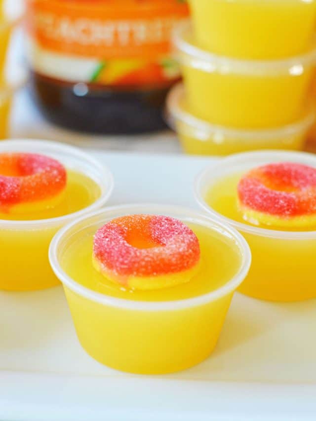 Easy Fuzzy Navel Jello Shots » Persnickety Plates