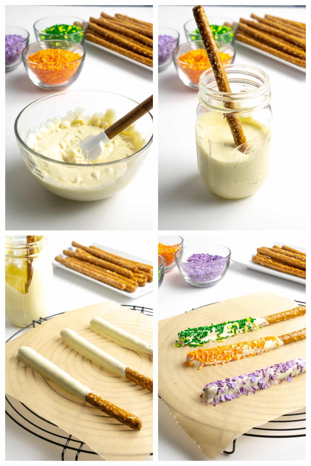 Halloween Pretzel Rods - simple & festive!