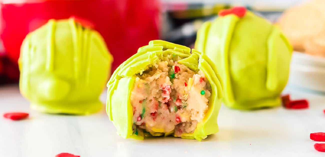 No Bake Grinch Oreo Truffles