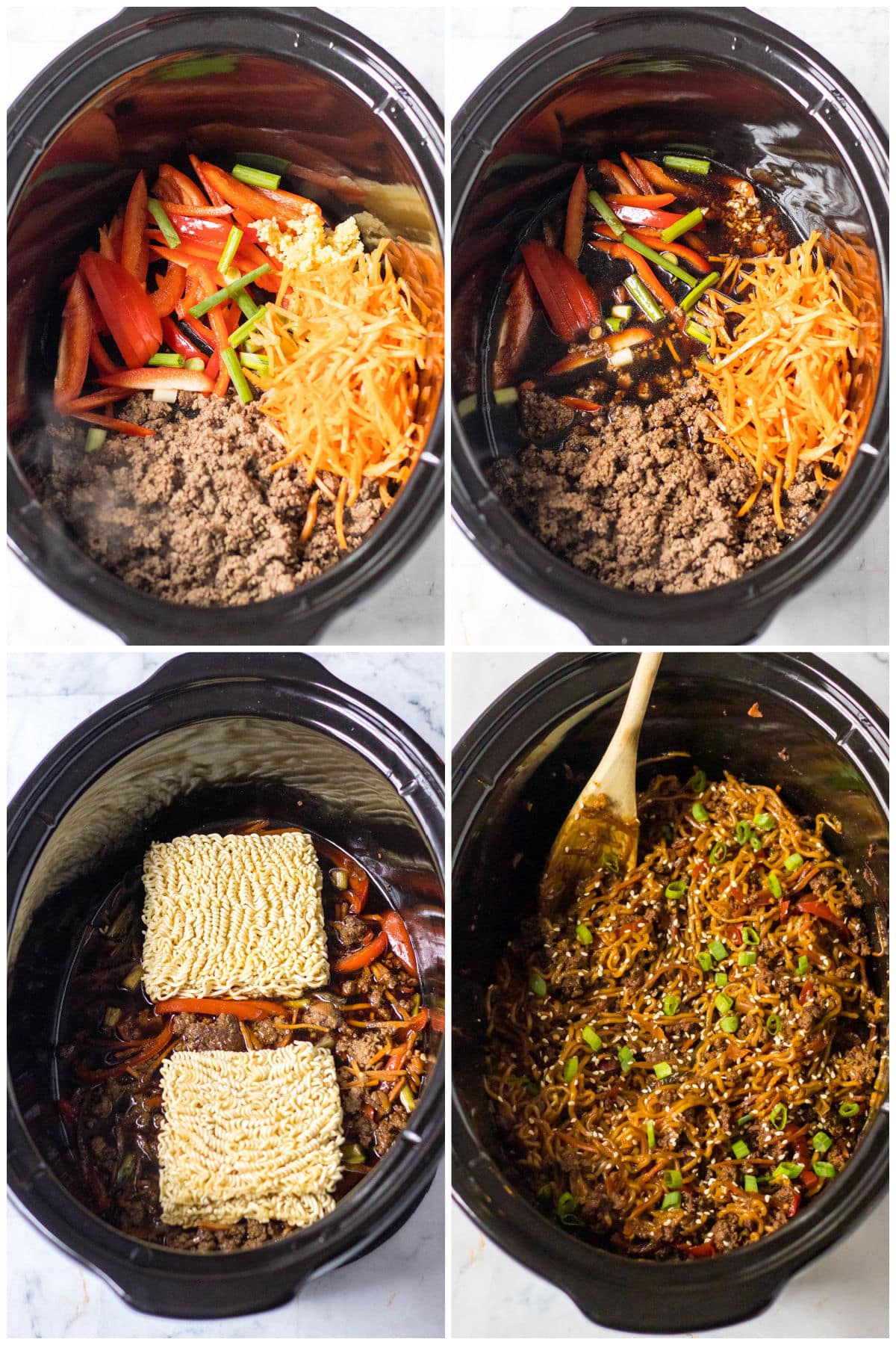 Slow Cooker Beef Ramen Noodles