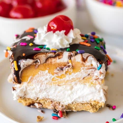 No Bake Banana Split Dessert