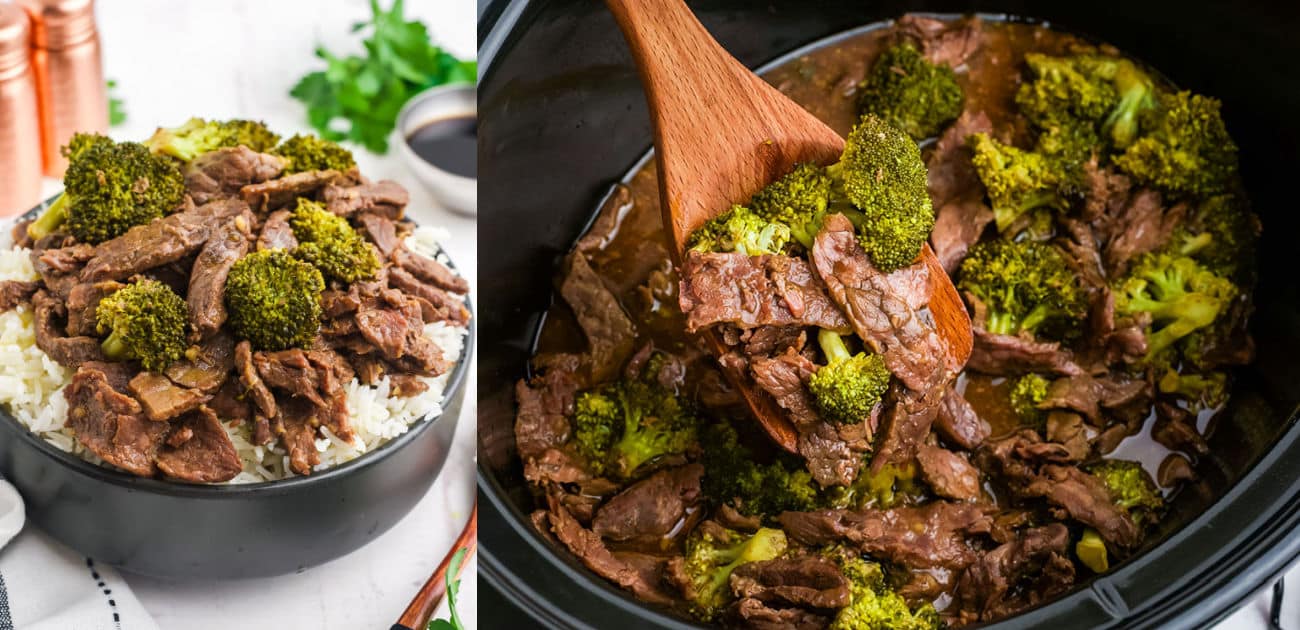 Delicious Crockpot Beef and Broccoli Dinner » Persnickety Plates