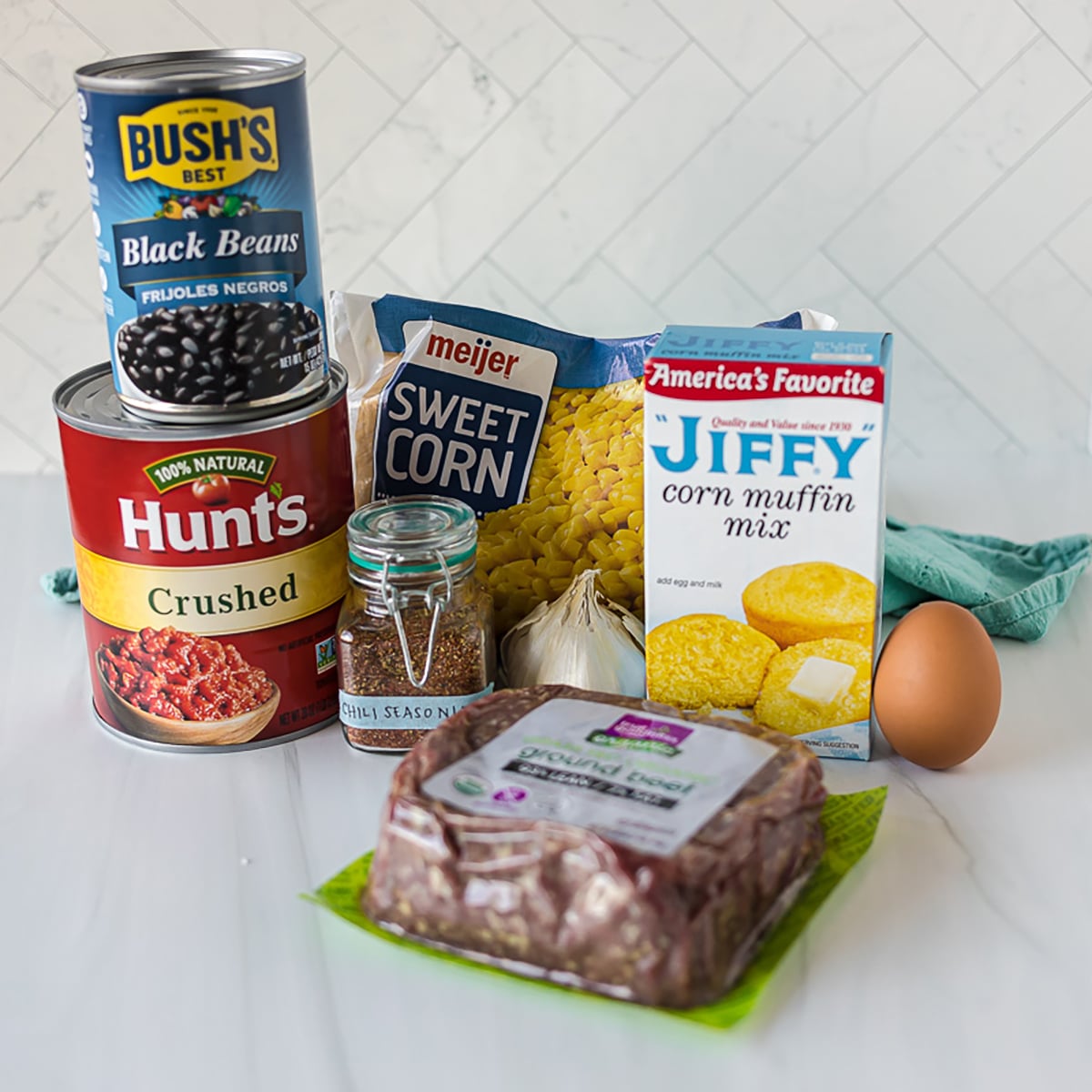 Chili Cornbread Casserole with Jiffy Mix