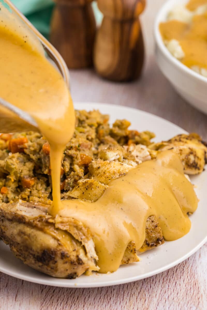 Easy Chicken Gravy - made with drippings