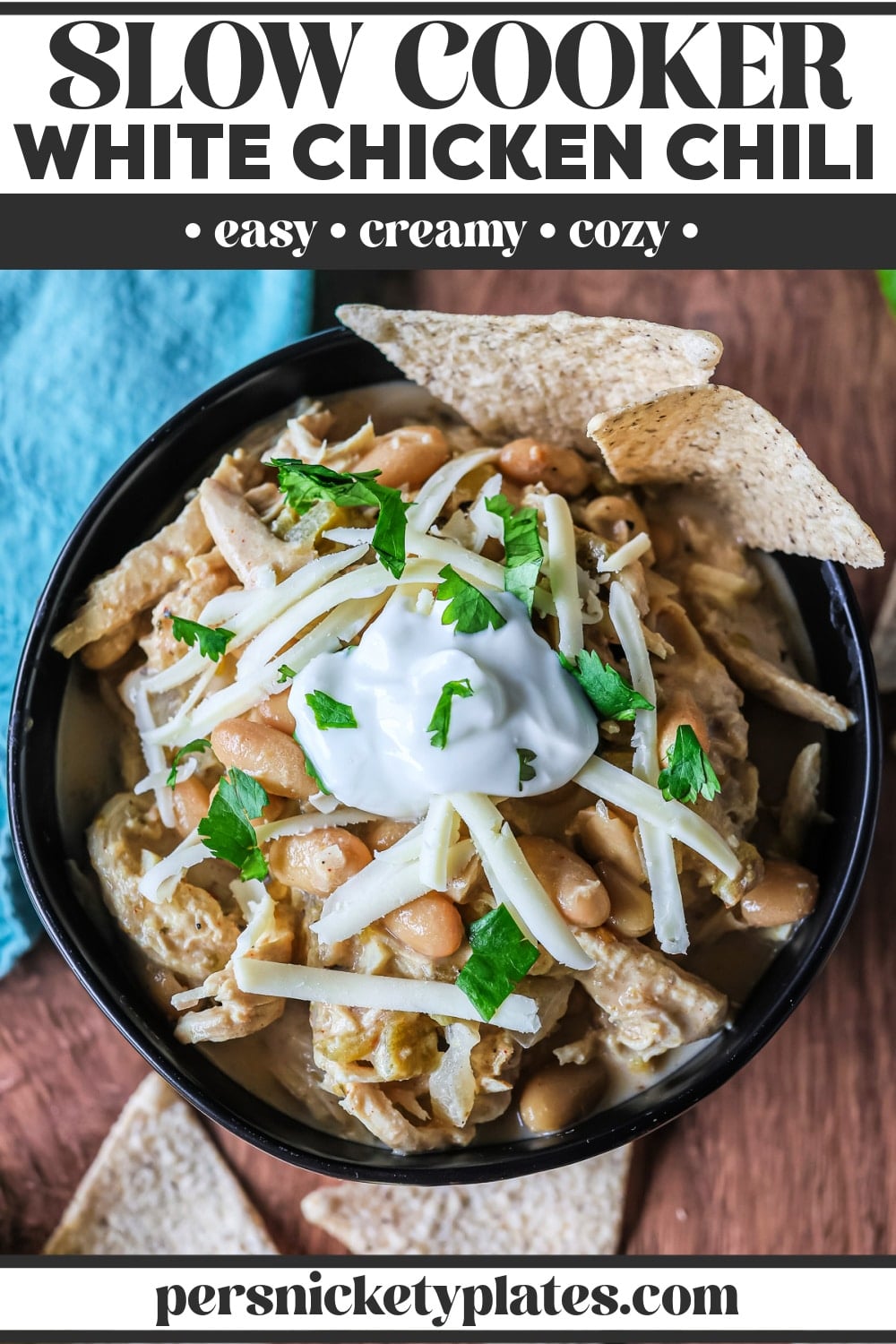 Slow Cooker White Chicken Chili