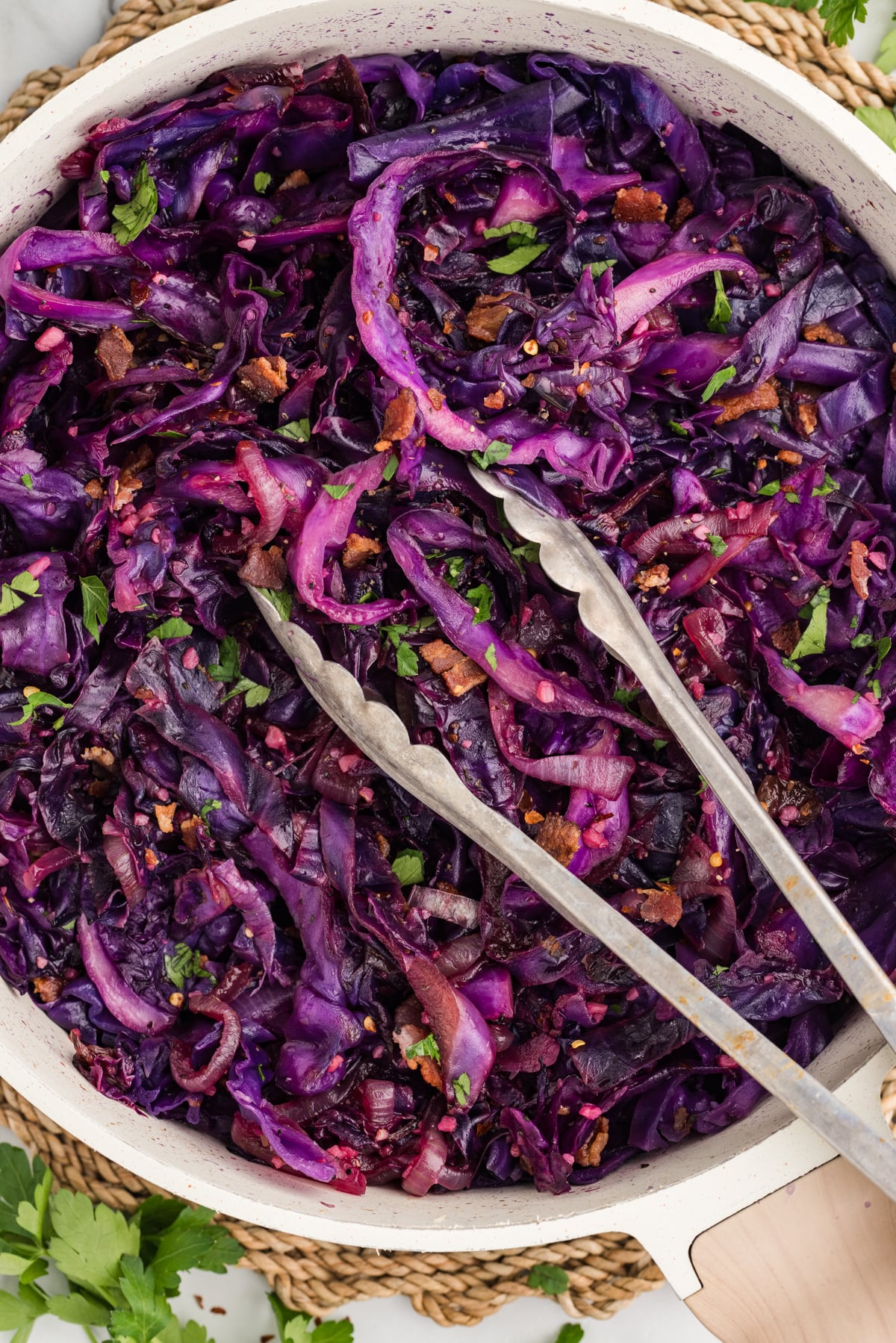 Fried Red Cabbage with Bacon (Easy 25-Minute Side)