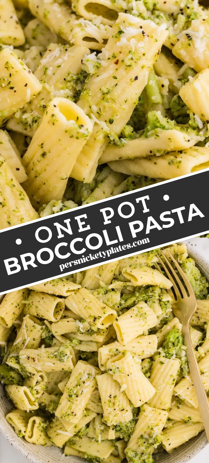 One Pot Broccoli Pasta (Easy 20-Minute Dinner)